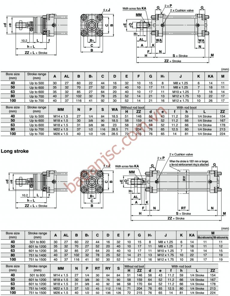 Xi lanh SMC CA2-Z series - stcvina